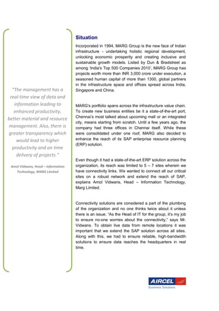 Enterprise Connectivity at MARG | PDF | Computer Networking | Computing