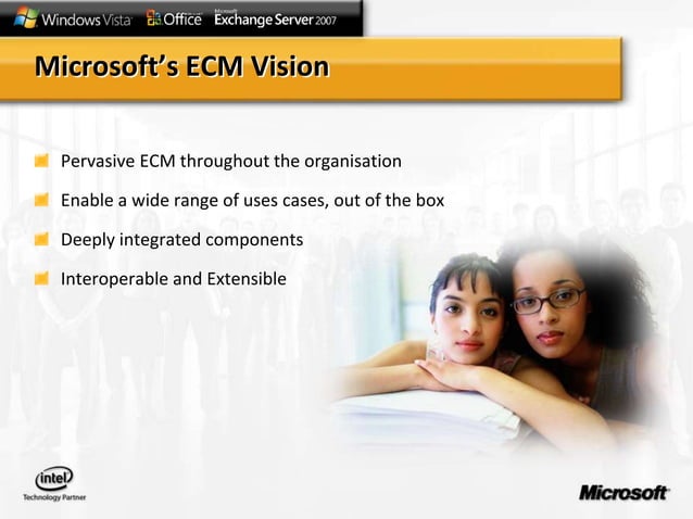 Enterprise Content Management about company of Microsoft | PPT