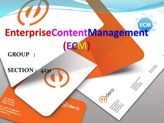 Enterprise Content Management (Ecm)(1) | PPTX