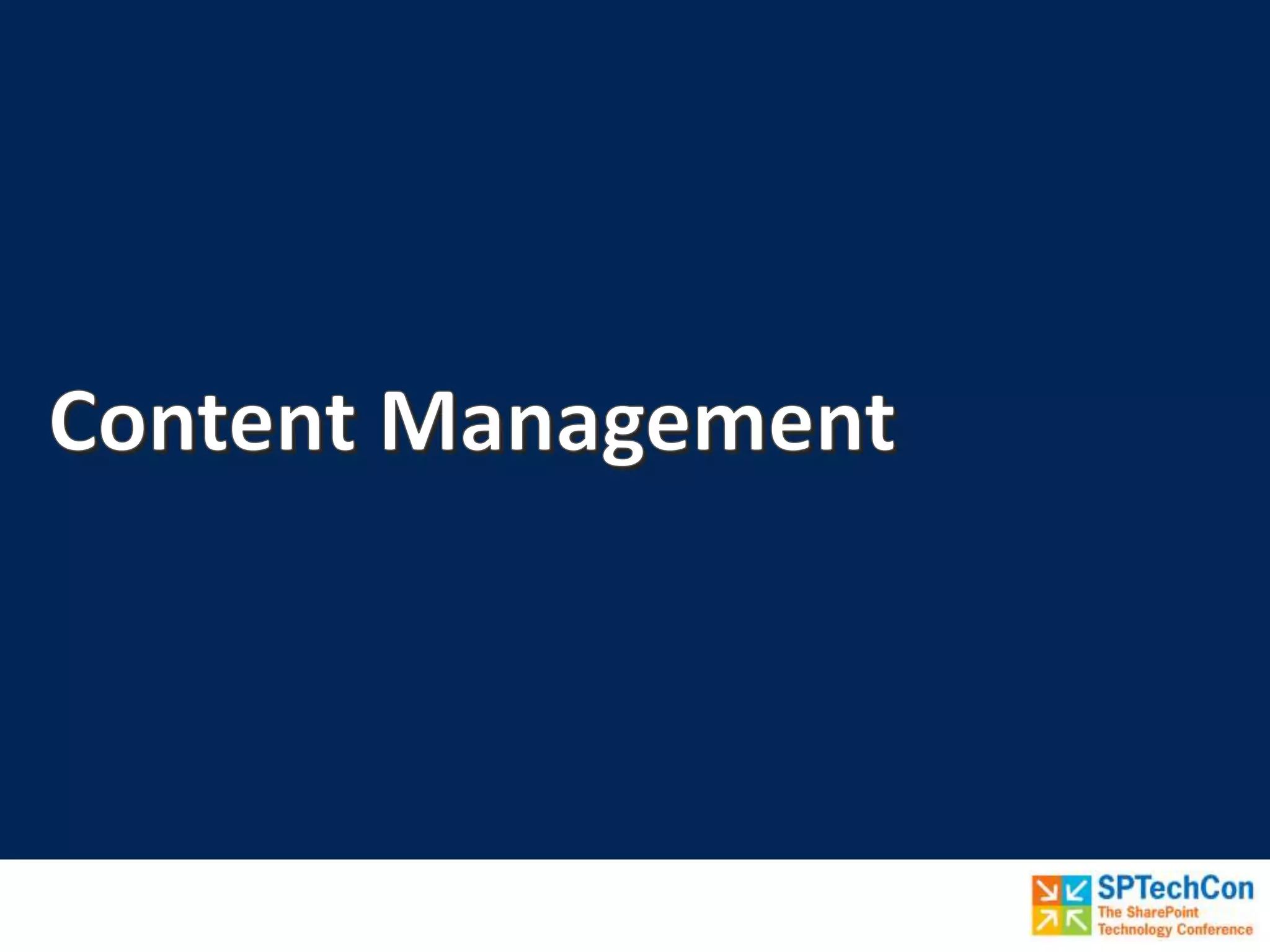 Enterprise Content Management Solutions in SharePoint and Office 365 ...