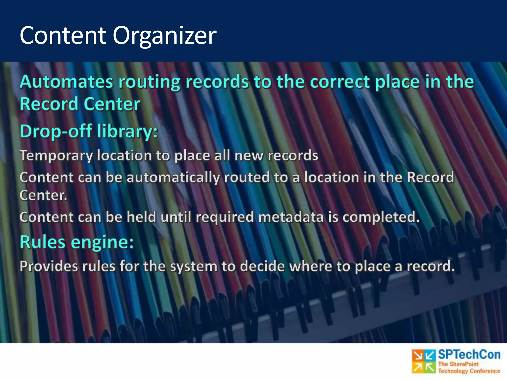 Enterprise Content Management Solutions in SharePoint and Office 365 | PPTX | Technology & Computing