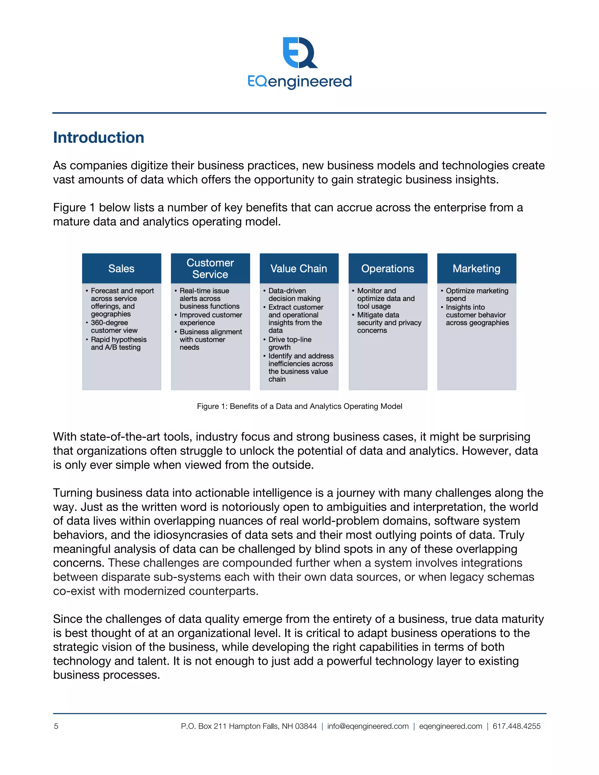 Building an Effective Data & Analytics Operating Model A Data ...