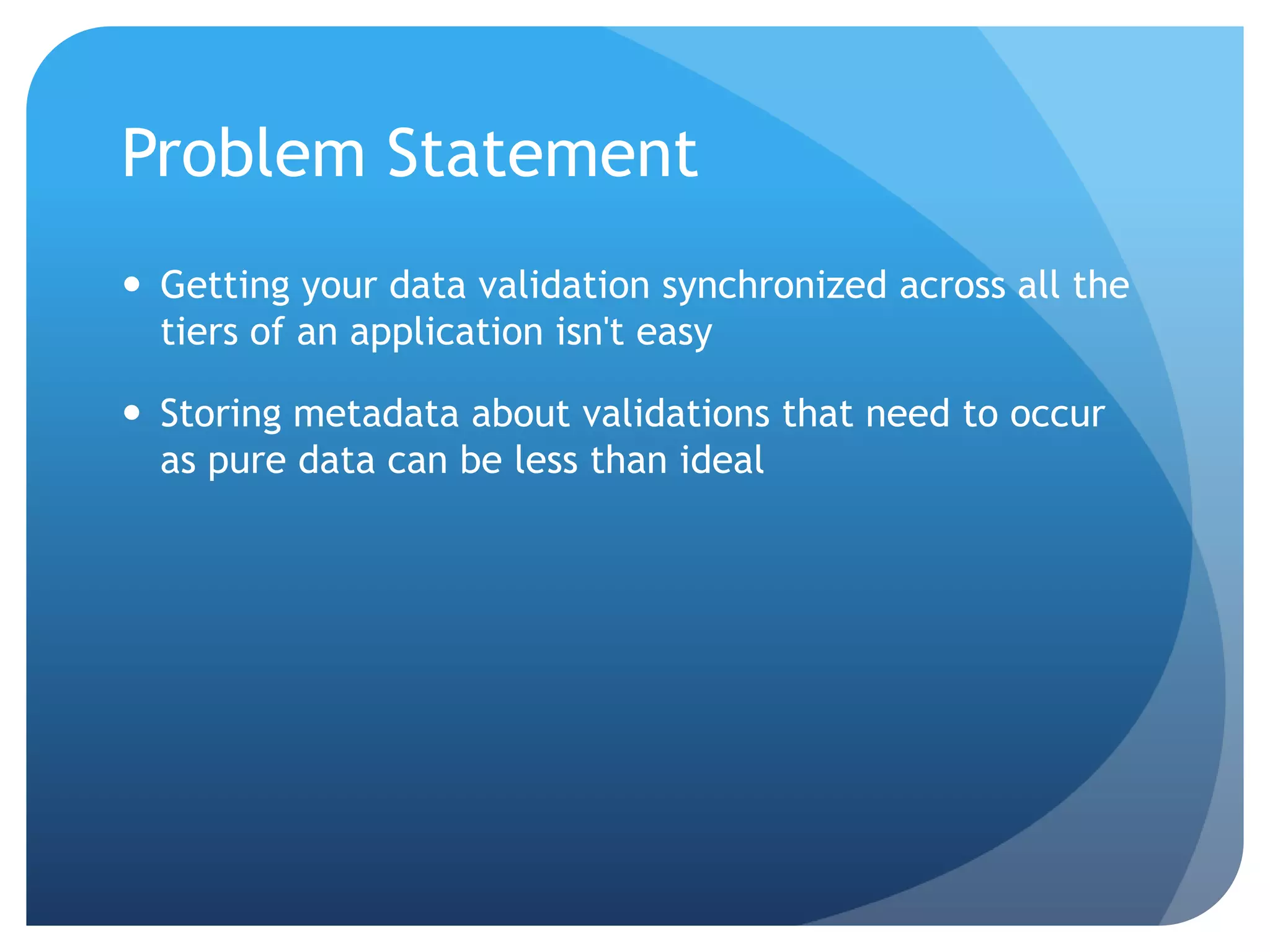 Enterprise Data Validation Pptx Databases Computer Software And