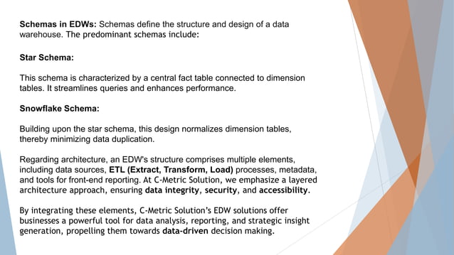 Enterprise Data Warehouse: Types, Schemas and Architecture | PPT