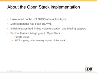 Postgres Plus Cloud Database on OpenStack | PPT