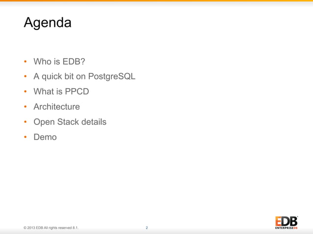 Postgres Plus Cloud Database on OpenStack | PPT