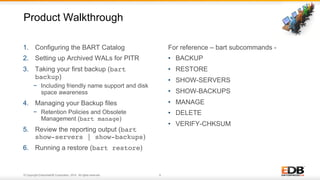 EnterpriseDB BackUp and Recovery Tool | PPT