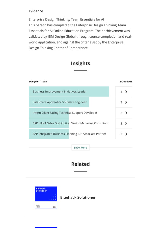 Enterprise Design Thinking - Team Essentials for AI | PDF