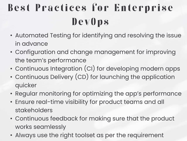 Enterprise DevOps- Importance and Key Benefits You Need to Know-Silver Touch Technologies | PPT