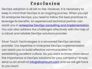 Enterprise DevOps- Importance and Key Benefits You Need to Know-Silver Touch Technologies | PPT