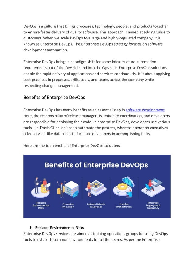Enterprise DevOps- Importance and Key Benefits You Need to Know | PDF