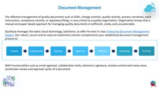 Enterprise Document Management System - Qualityze Inc | PPT