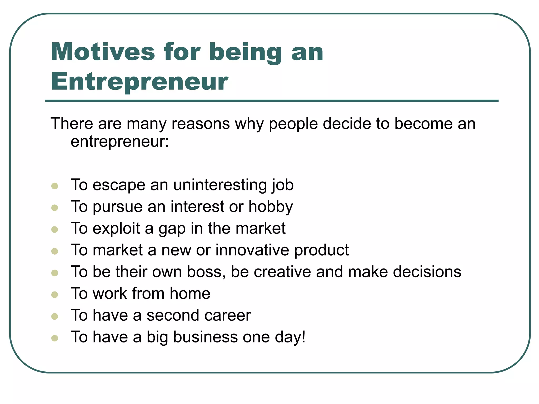 Enterprise, entrepreneur, risk taking and opportunity | PPT | Startups ...