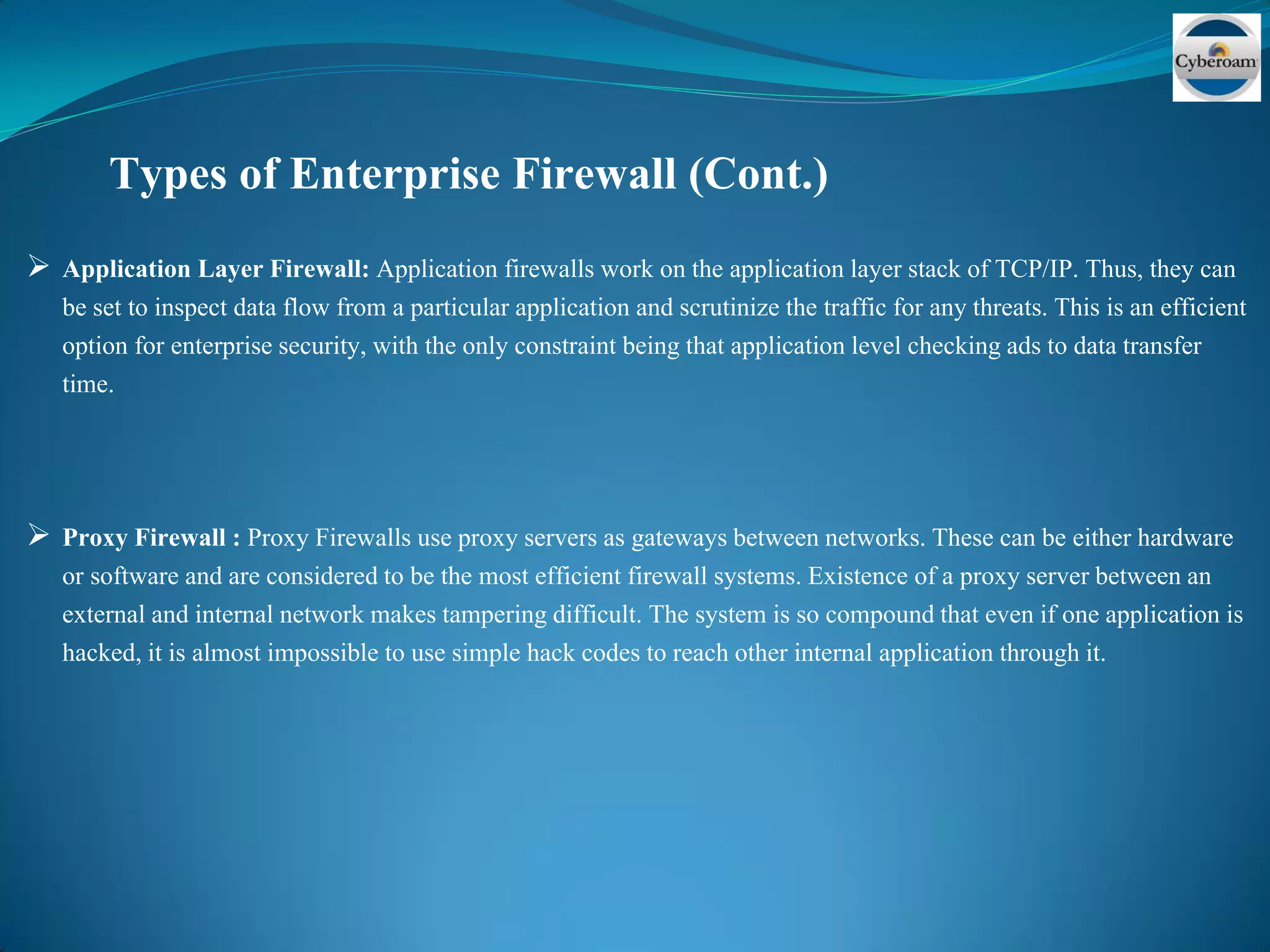 Enterprise firewalls feature and benefits | PDF