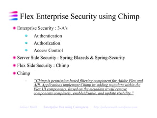 Enterprise Flex Using Cairngorm | PPT