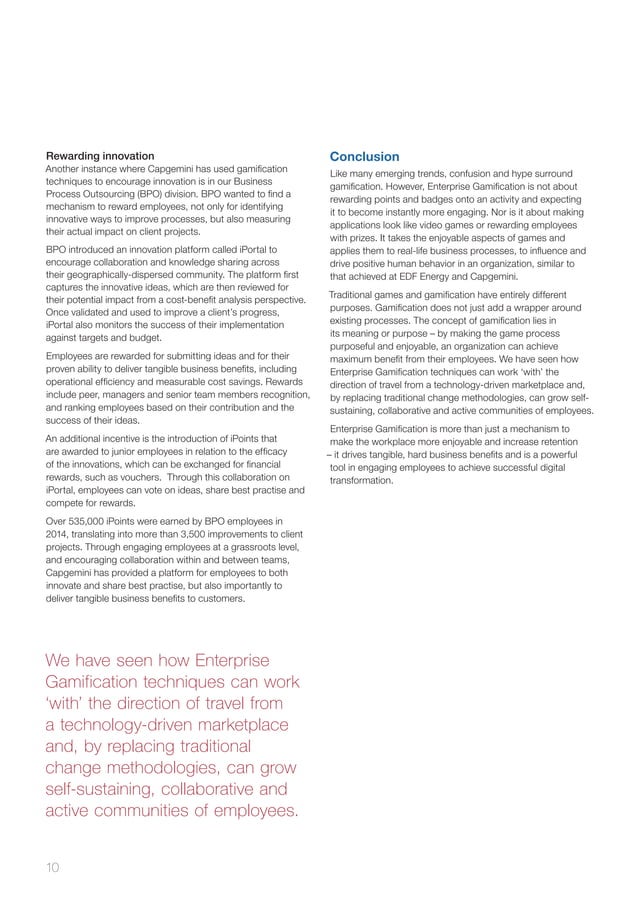 Enterprise gamification: playing to win. Point of view | PDF