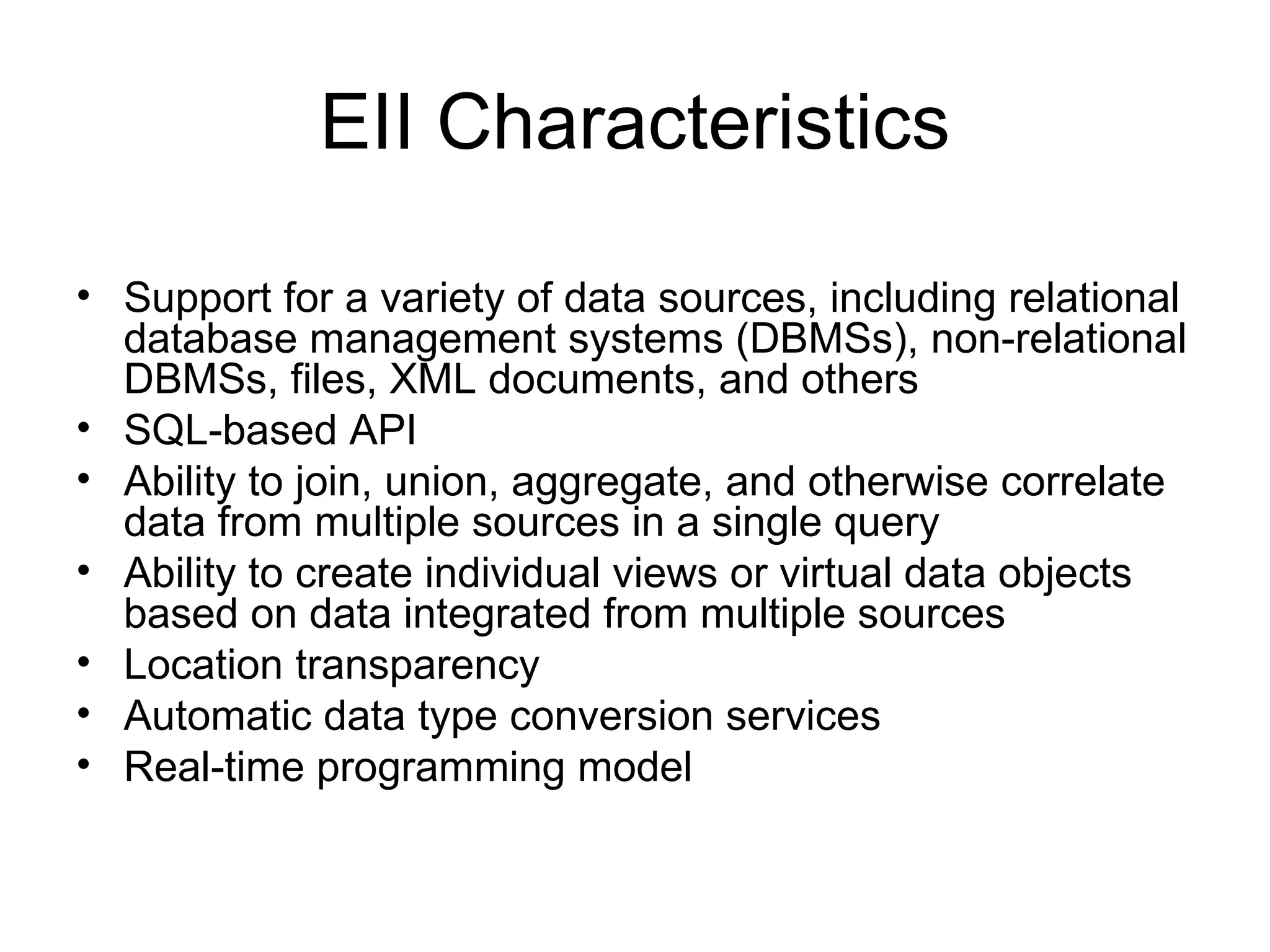 Enterprise Information Integration | PPT