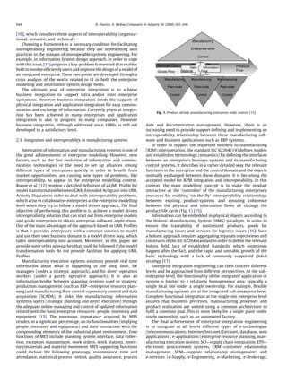 Enterprise integration and interoperability in manufacturing systems trends and issues | PDF
