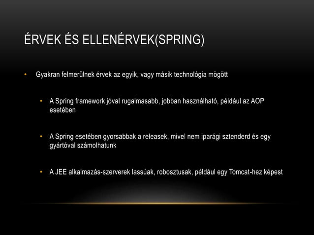 Enterprise java evolució, avagy java ee ( | PPT