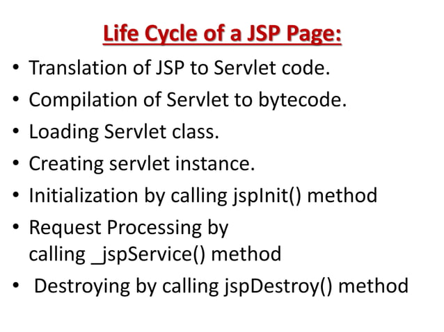 Enterprise java unit-3_chapter-1-jsp | PDF