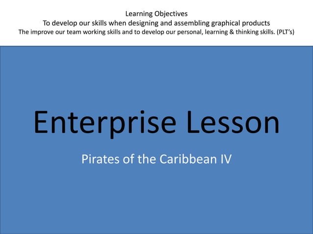 Enterprise Lesson | PPTX