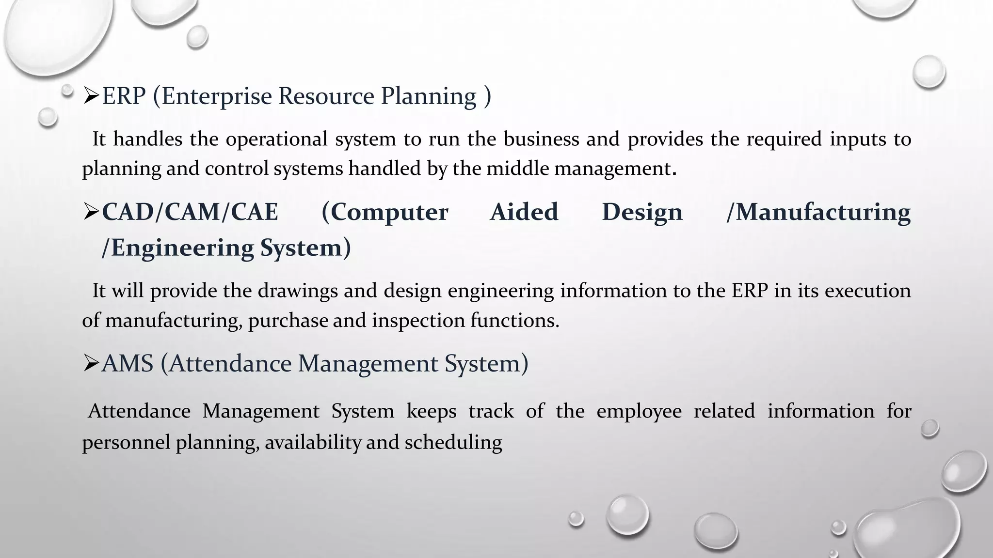 Enterprise management systems | PPTX