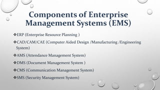 Enterprise management systems | PPT