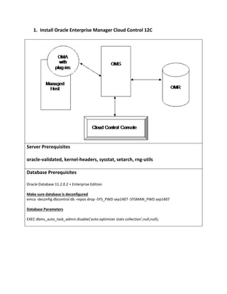 Enterprise managerclodcontrolinstallconfiguration emc12c | PDF