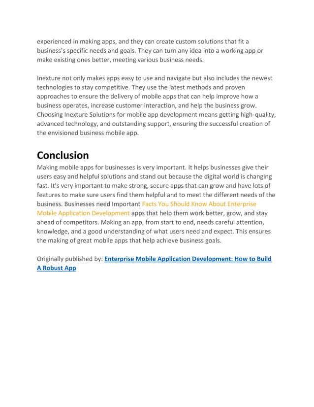 Enterprise Mobile Application Development How To Build App Pdf