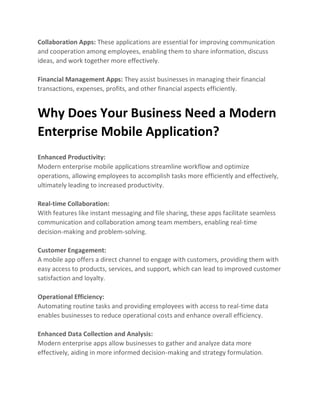 Enterprise Mobile Application Development How to Build App | PDF