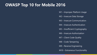 Enterprise Mobile Security and OWASP Compliance | PPT