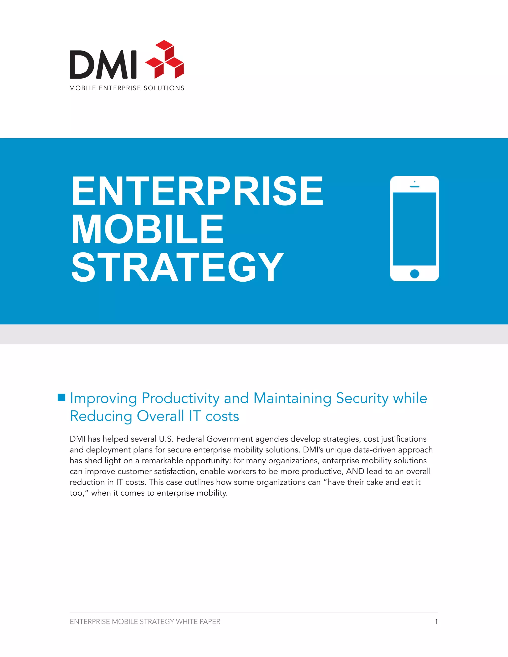 Enterprise Mobile Strategy | PDF