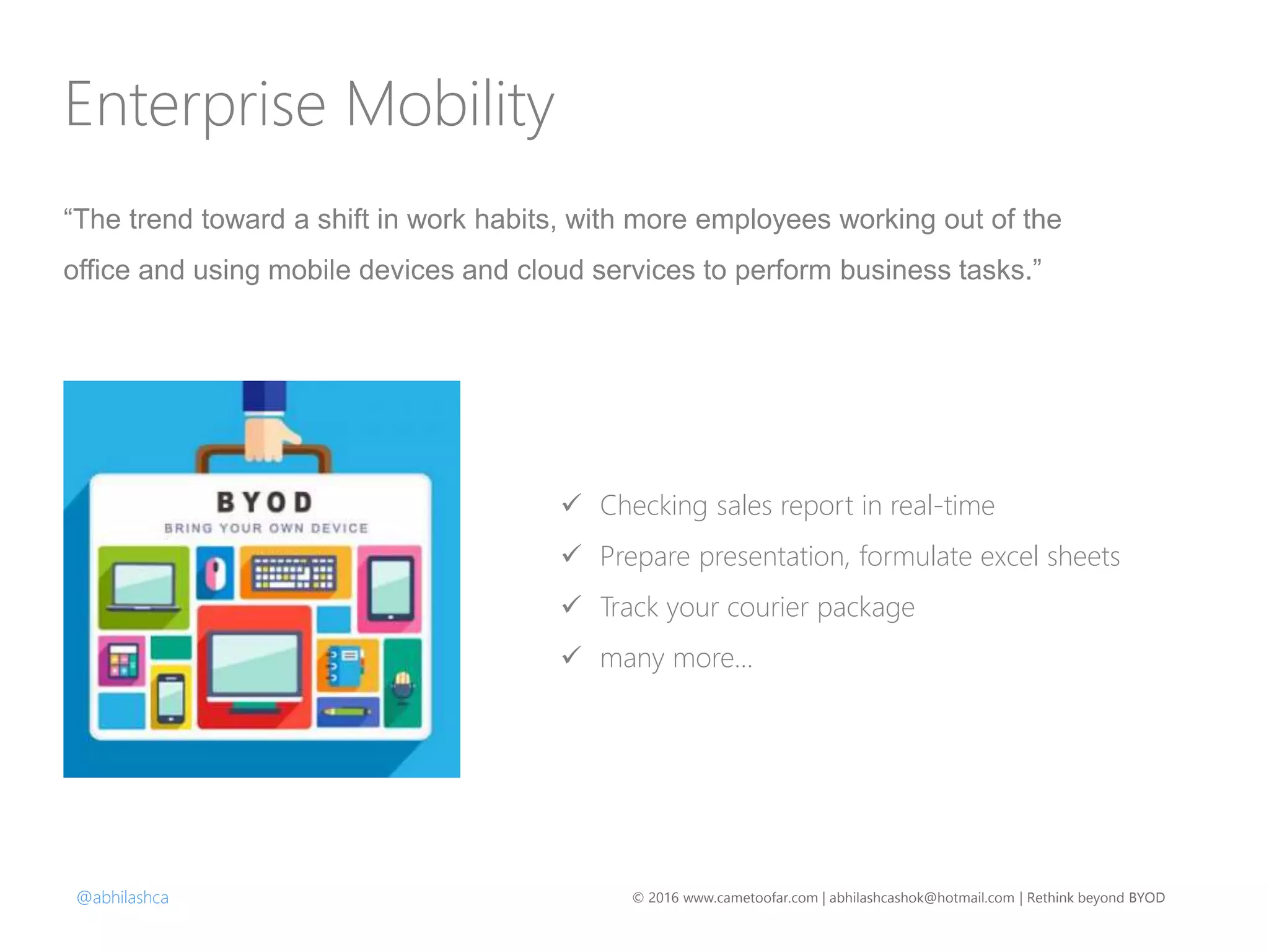 Introduction to Enterprise Mobility | PPT