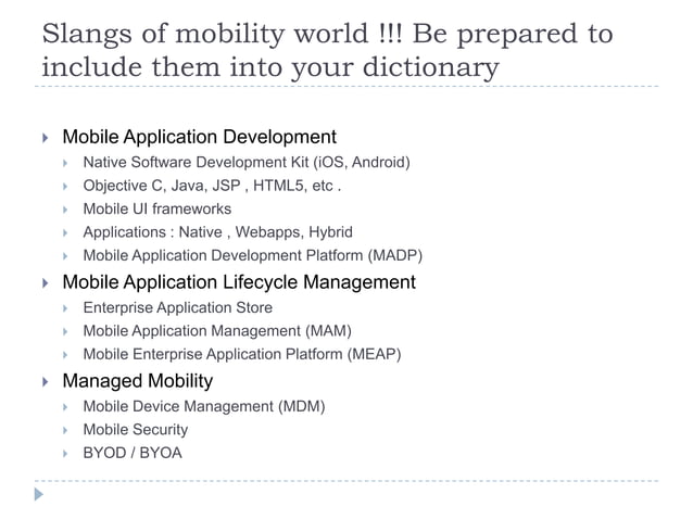 Enterprise mobility a new paradigm | PPTX