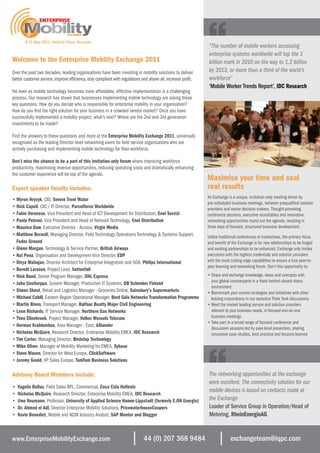 Enterprise Mobility Exchange Brochure | PDF