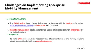 Enterprise Mobility Management and its challenges - Phdassistance.com