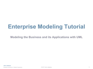 Enterprise Modeling Tutorial | PPT