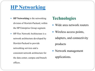 Enterprise network end to end solution | PPTX