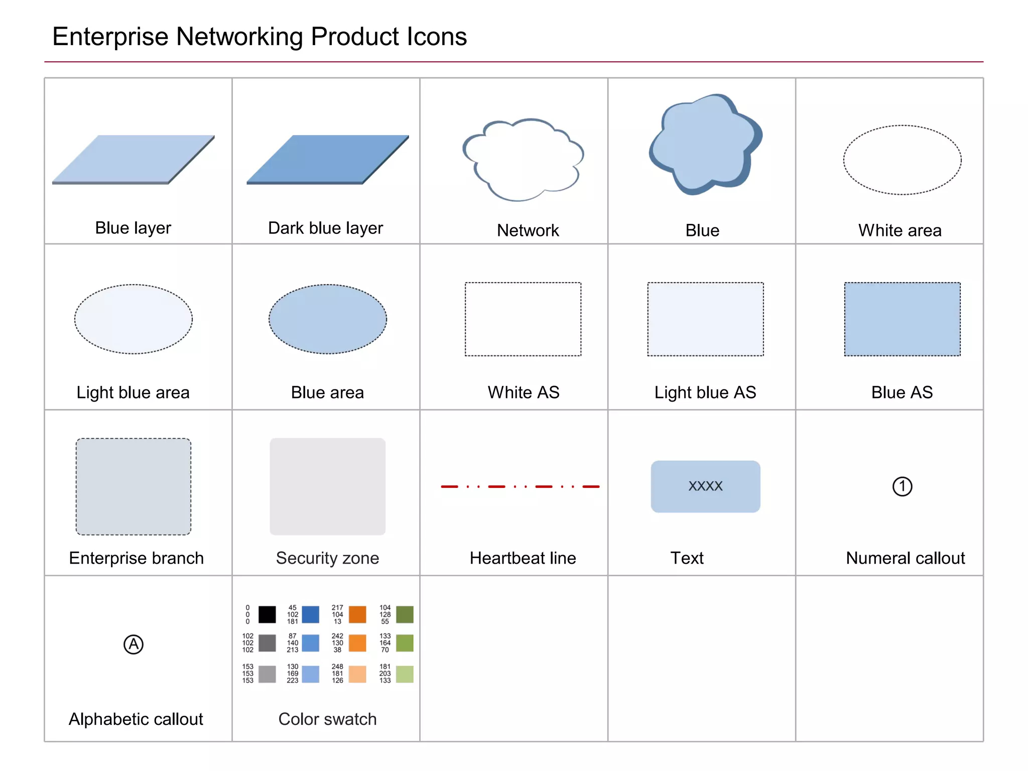Huawei Enterprise networking product icons | PPT
