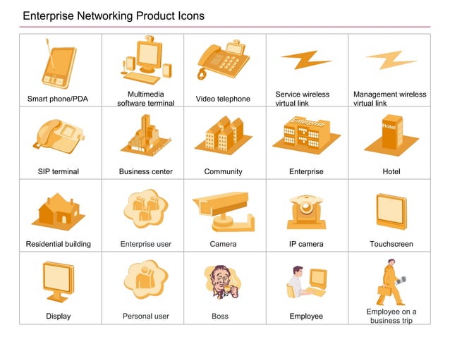 Huawei Enterprise networking product icons | PPT