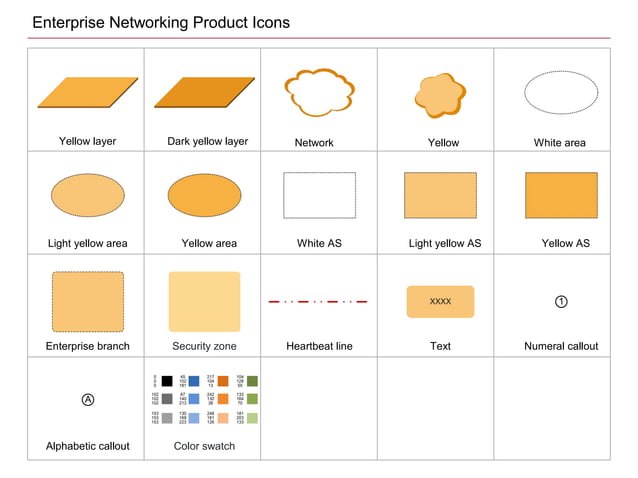 Huawei Enterprise networking product icons | PPT