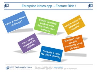 Enterprise notes mobile app - Connect notes with enterprise objects | PDF