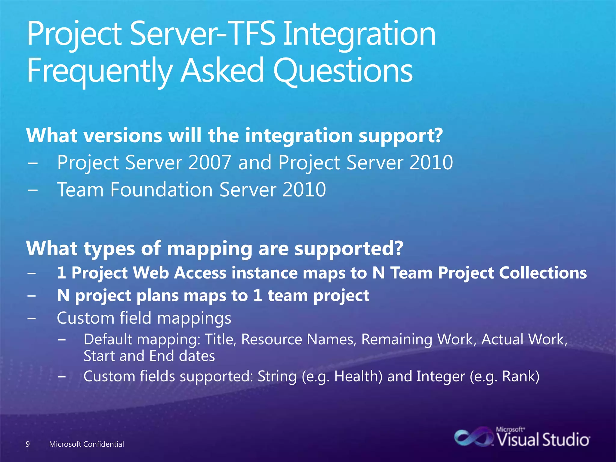 Enterprise Project Planning with Project Server and TFS | PPT