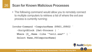Enterprise PowerShell for Remote Security Assessments | PPT