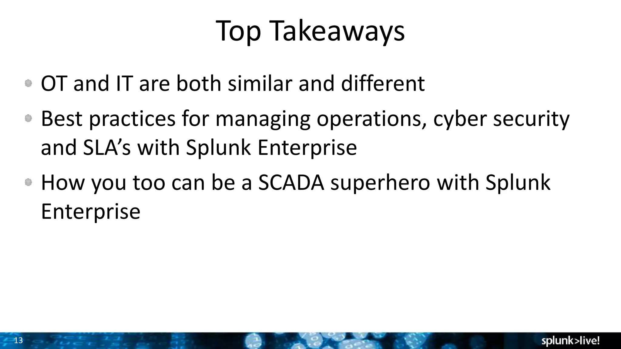Managing SCADA Operations and Security with Splunk Enterprise | PPTX
