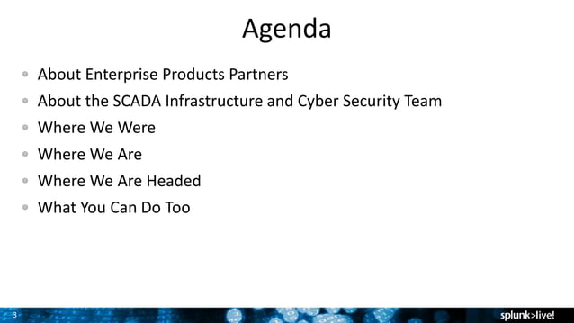 Managing SCADA Operations and Security with Splunk Enterprise | PPT