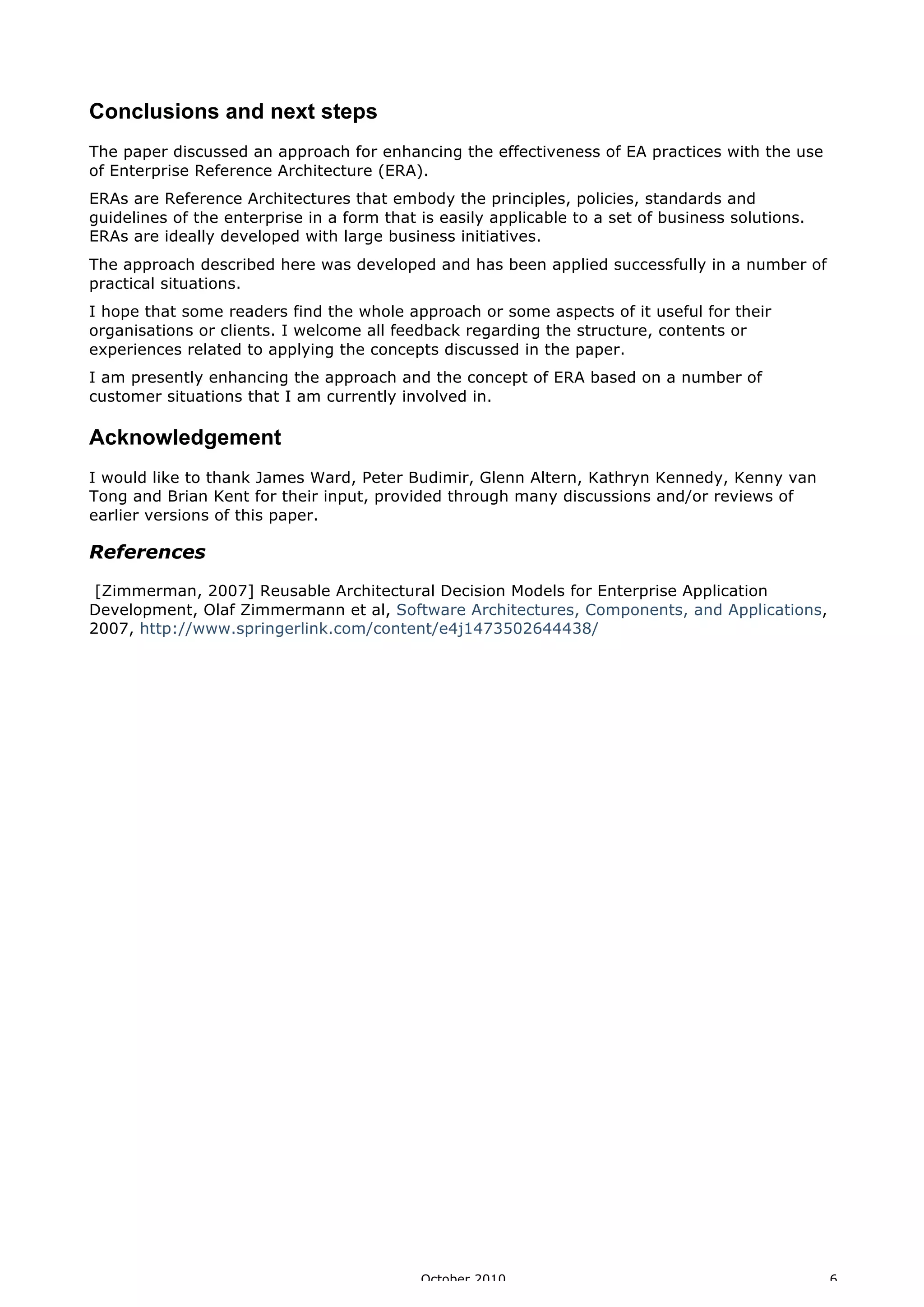 Enterprise reference architecture v1.2 | PDF