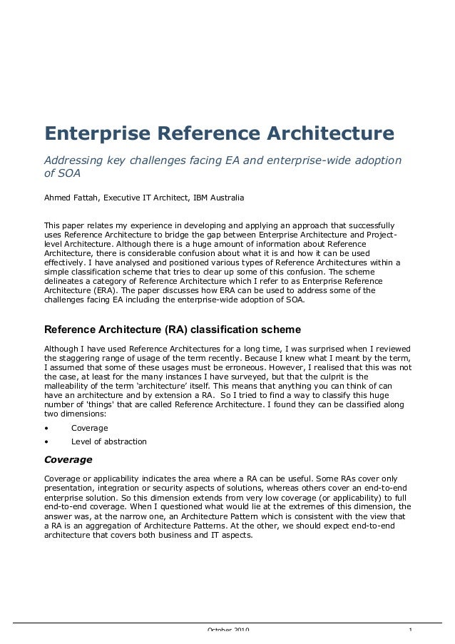Enterprise reference architecture v1.2