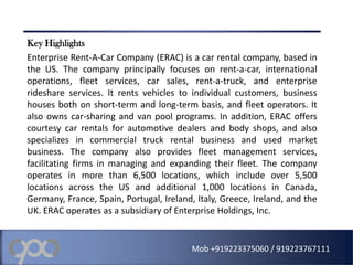 Enterprise Rent-A-Car Company : Company Profile and Company Profile | PPT