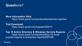 Top 10 Enterprise Reporter Reports You Didn't Know You Needed | PPTX